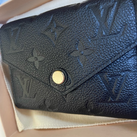 Louis Vuitton | Bags | Louis Vuitton Victorine Wallet In Black Monogram ...